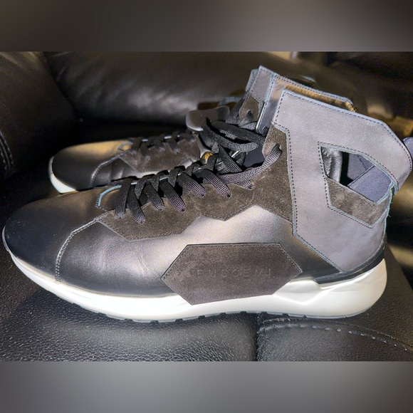 Buscemi | Shoes | Buscemi Squad Leather Suede High Top Sneakers | Poshmark